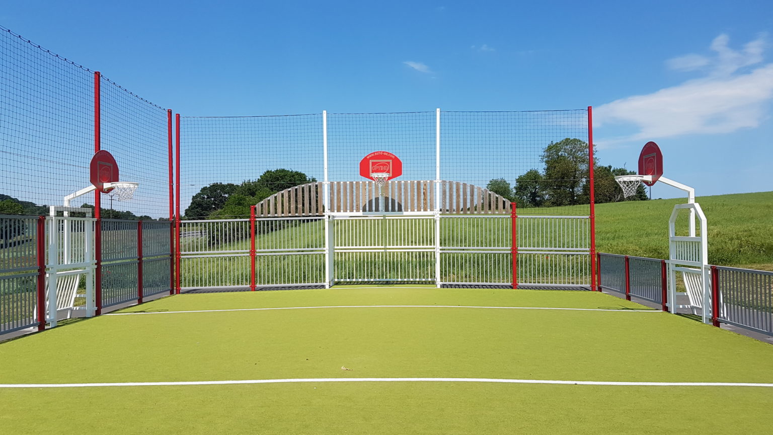 Terrain multisports tubulaire à Hilbesheim - SATD Terrain Multisports